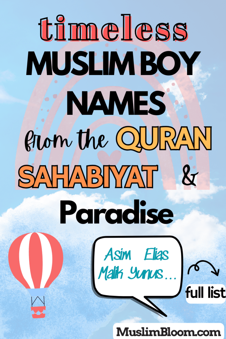 TOP Muslim Boy Names A to Z with Meaning from the Quran, Sahaba & Paradise