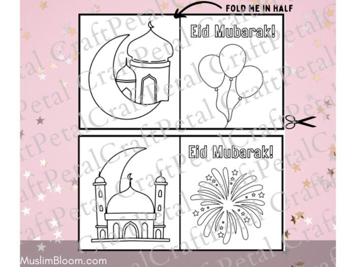 Eid Coloring Cards Bundle